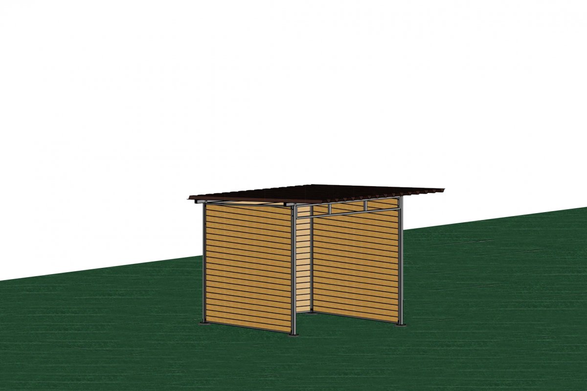 Vindskydd 3,5 x 3,5 m | Kvalitetsprodukt från Poda